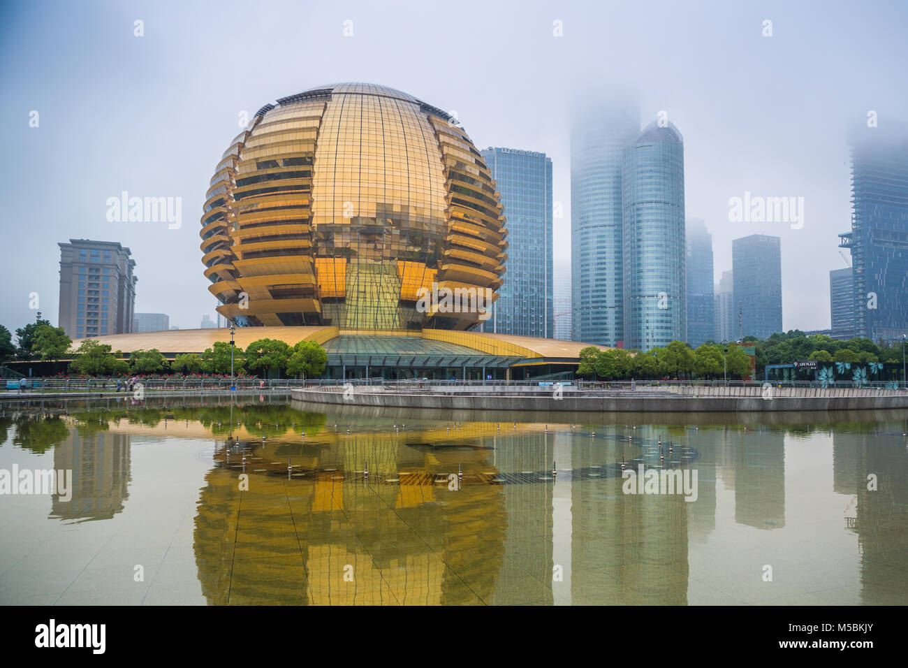 China, Zhejiang, Hangzhou City, Qianjiang New City, International ...