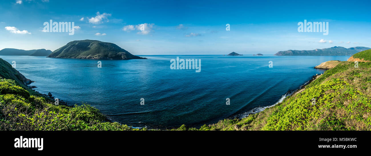 Aerial view of Hon Bay Canh from Con Dao island, Ba Ria, Vung Tau ...