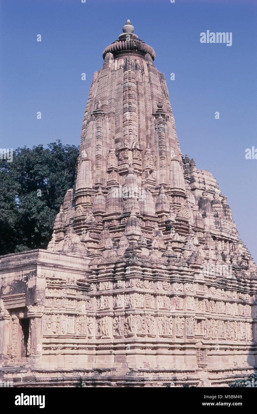 View of Parshvanatha temple of Khajuraho, Madhya Pradesh, India Stock ...