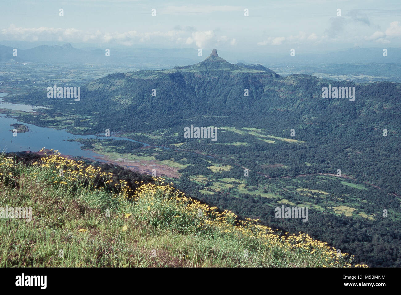 Aerial view of Prabalgad from Belvedere point, Matheran, Maharashtra ...