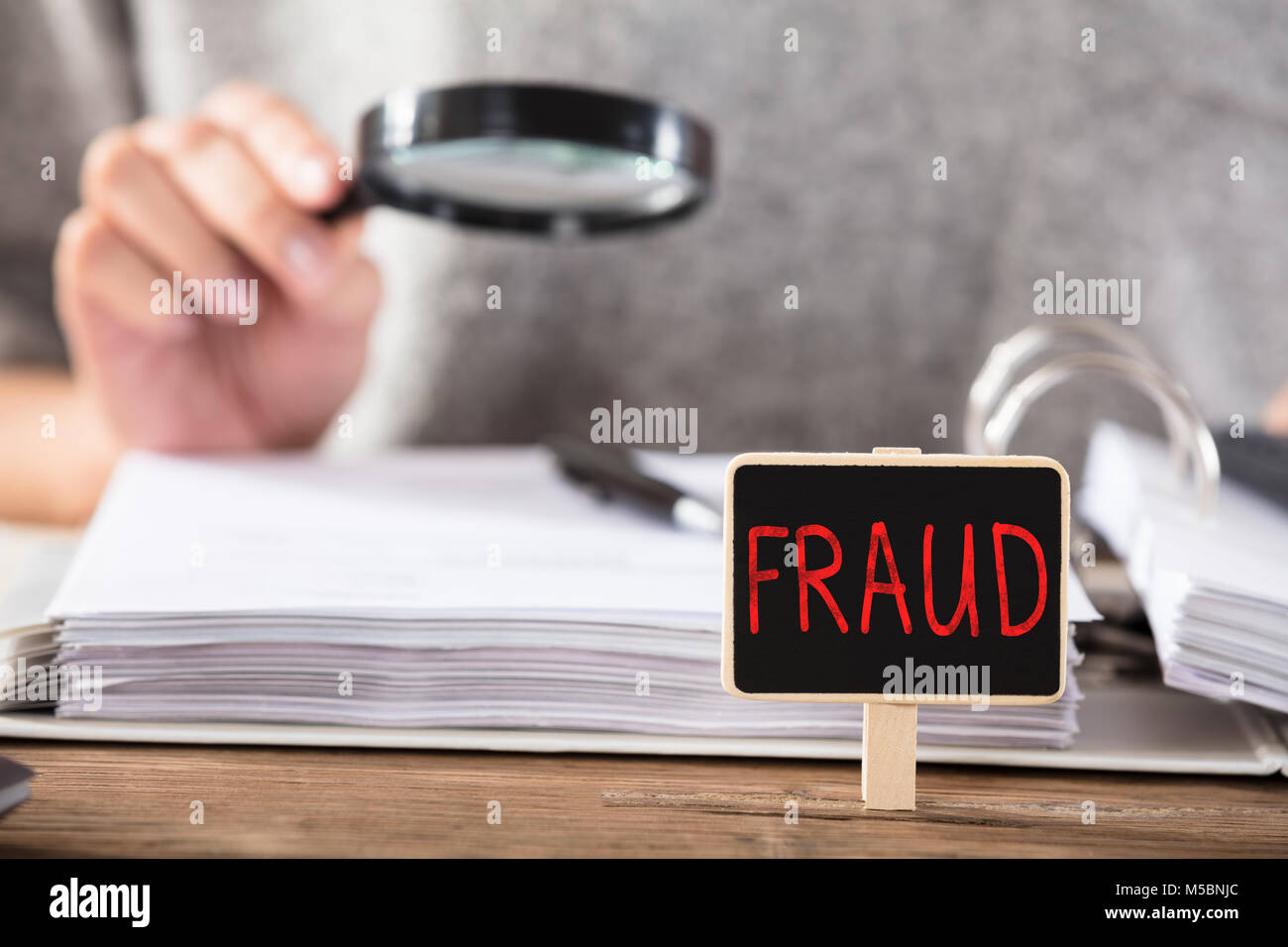 Business lady checking documents hi-res stock photography and images - Alamy