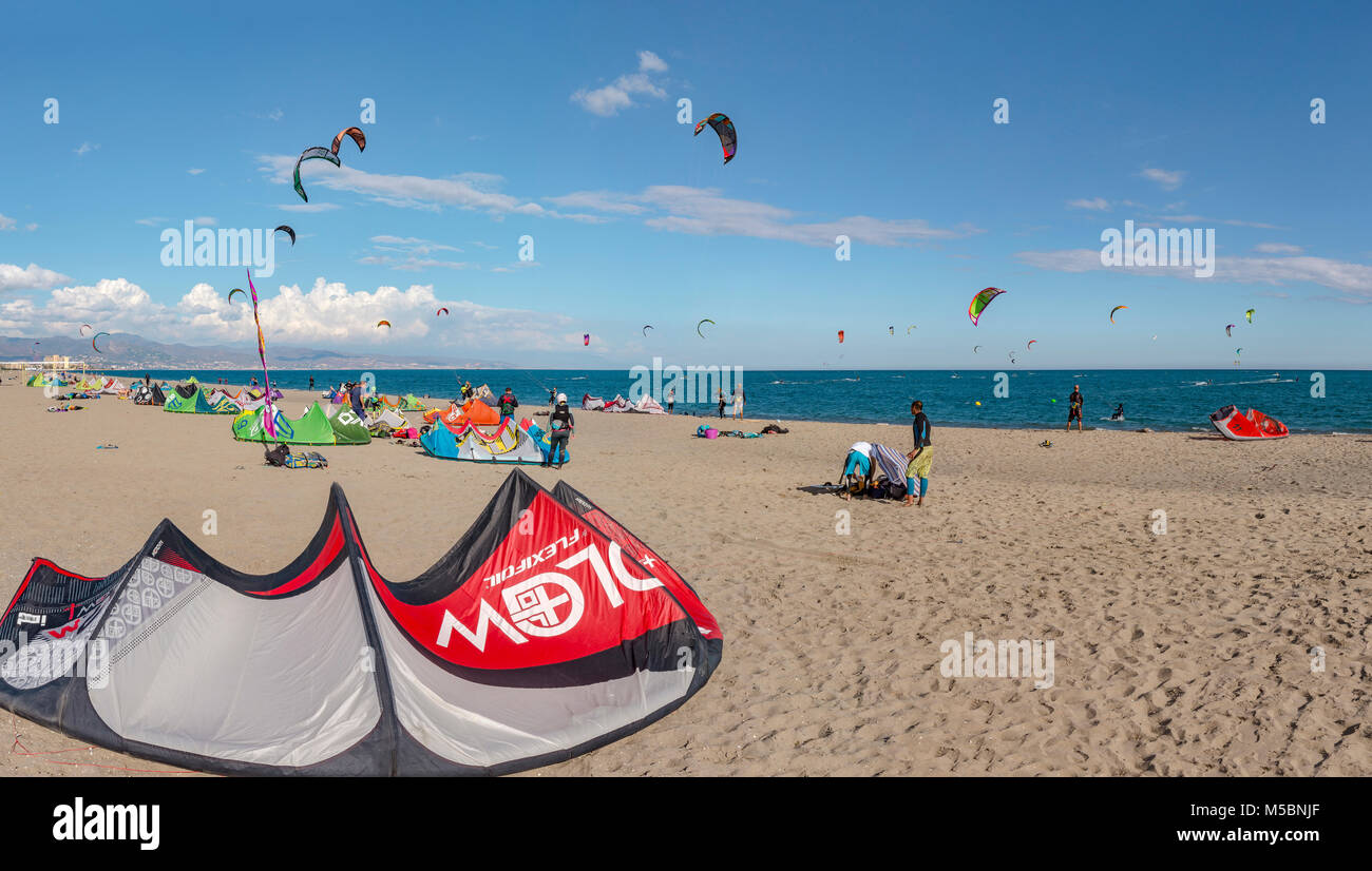 Windsurfers at the beach Stock Photo - Alamy