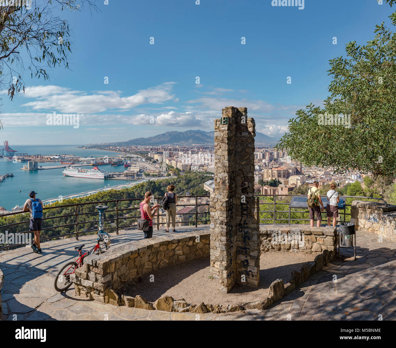 View from mirador de gibralfaro hi-res stock photography and images - Alamy