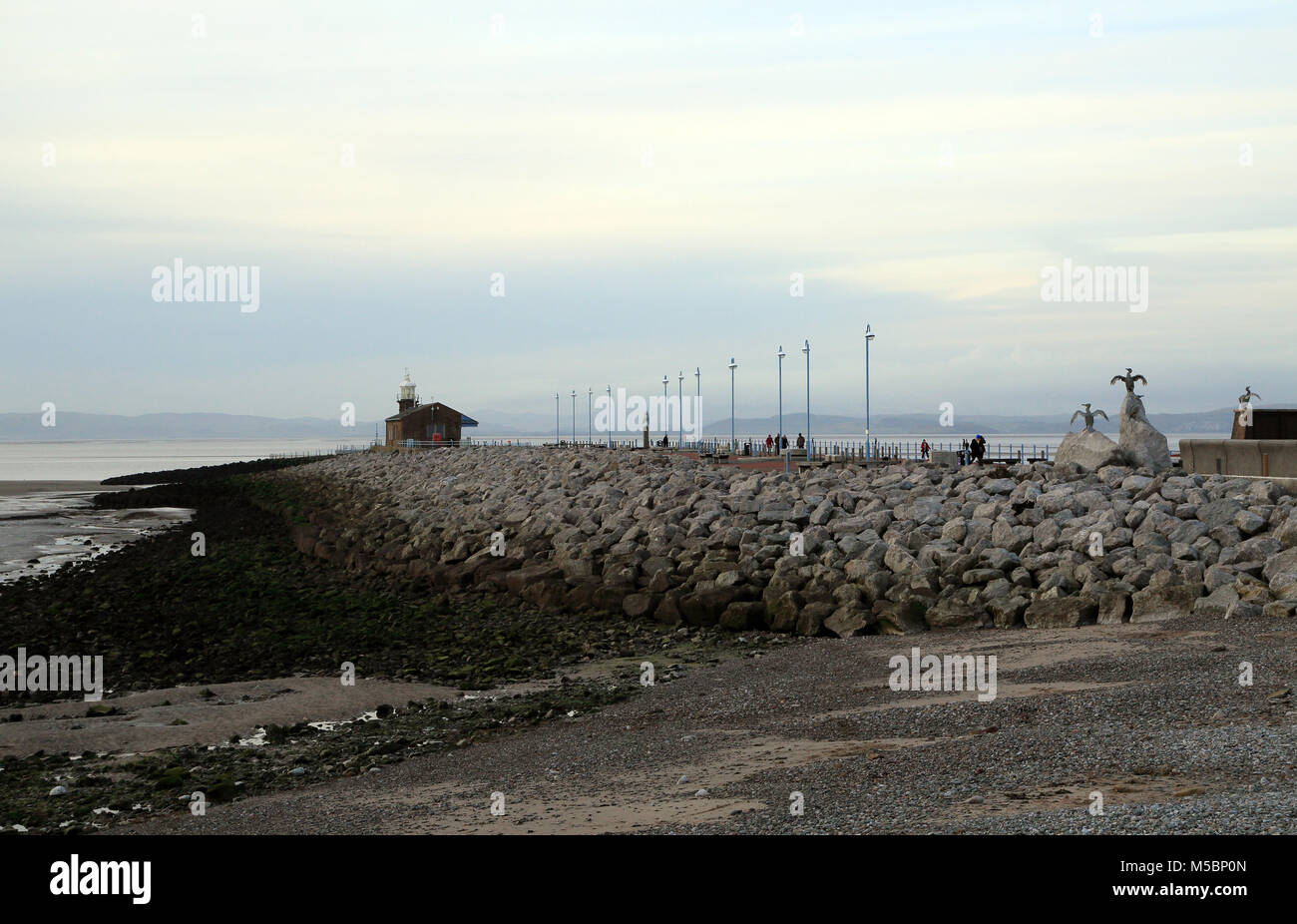 The Stone Jetty at Morecambe, Lancashire, United Kingdom Stock Photo ...