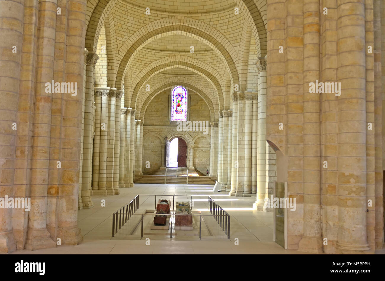 Beautiful Fontevraud Abbey with the tombs of King Henry II, King ...
