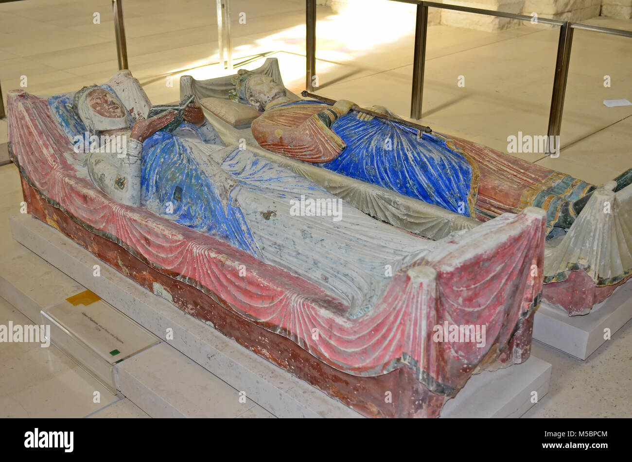 The tombs of King Henry II of England and his Queen Eleanor of ...