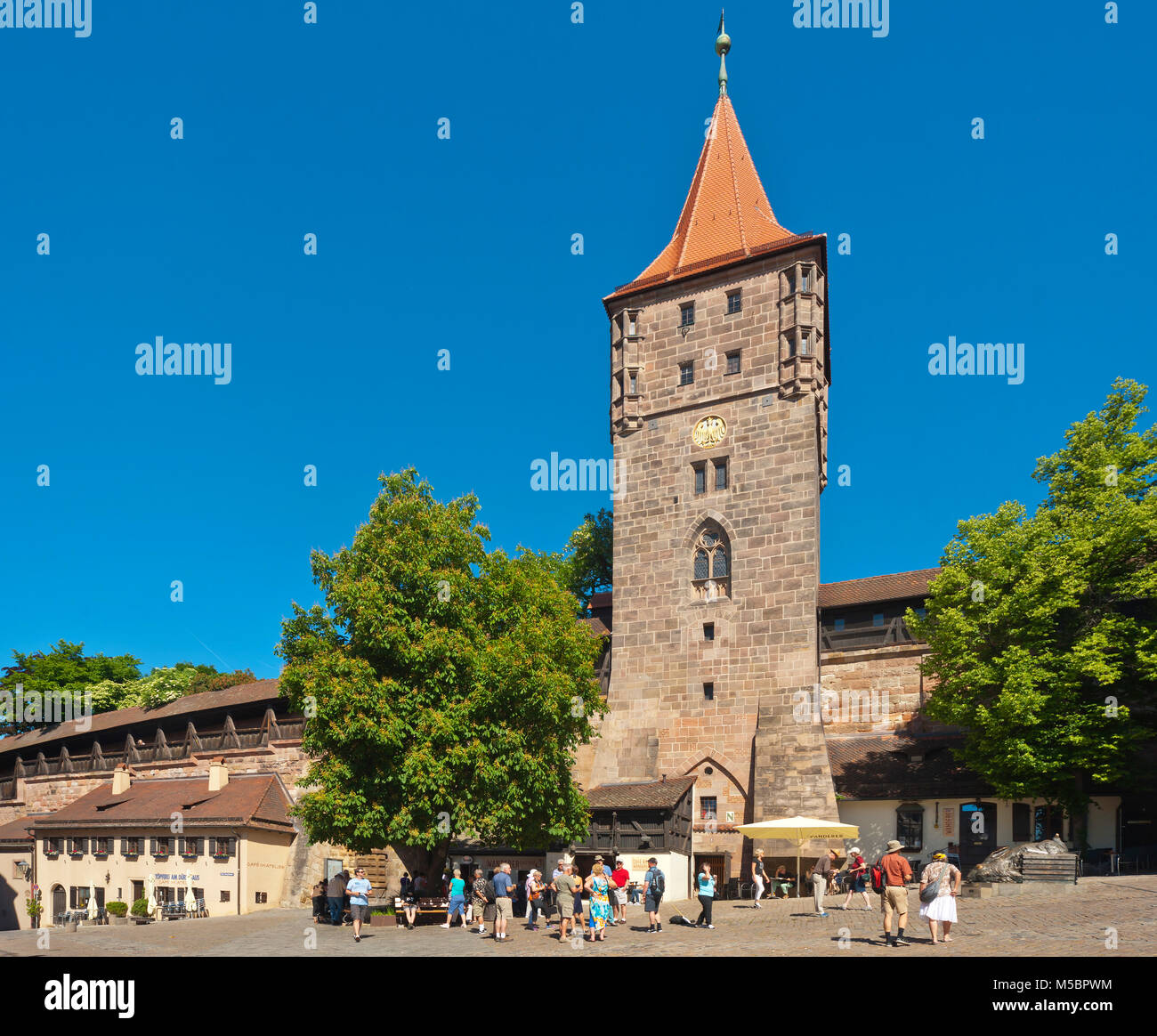 Nuremberg, Germany, Bavaria, place, tower, gate, historically *** Local ...