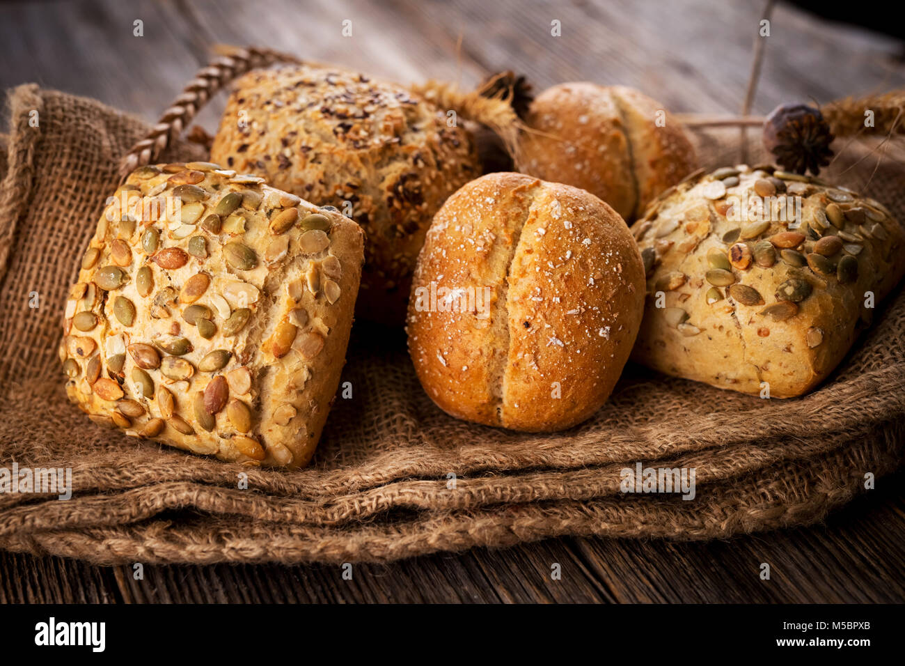 Various types of bread Stock Photo - Alamy