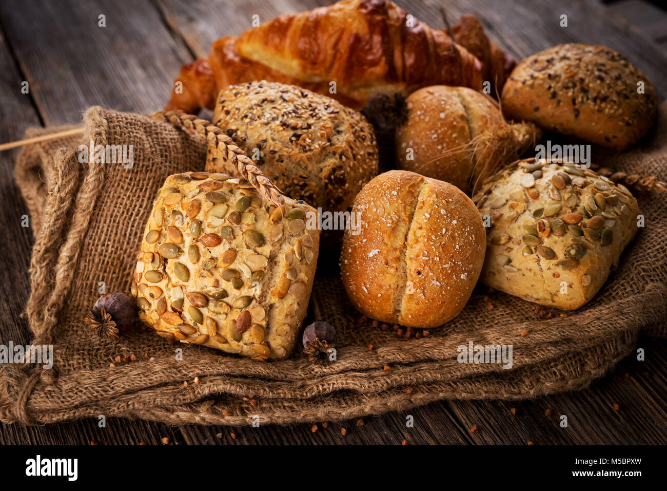 Various types of bread Stock Photo - Alamy