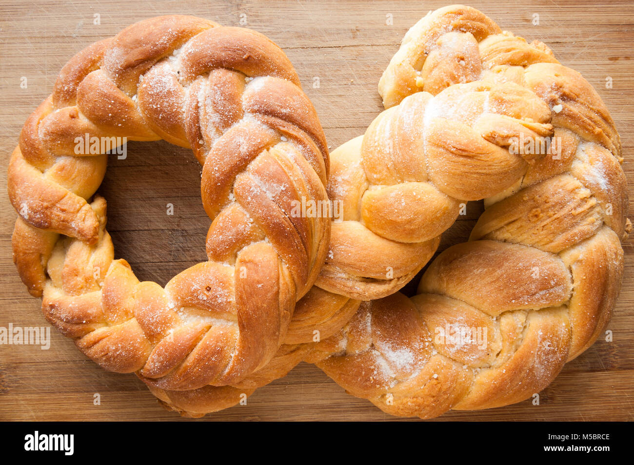 pastry in the shape of a braid from dough Stock Photo - Alamy