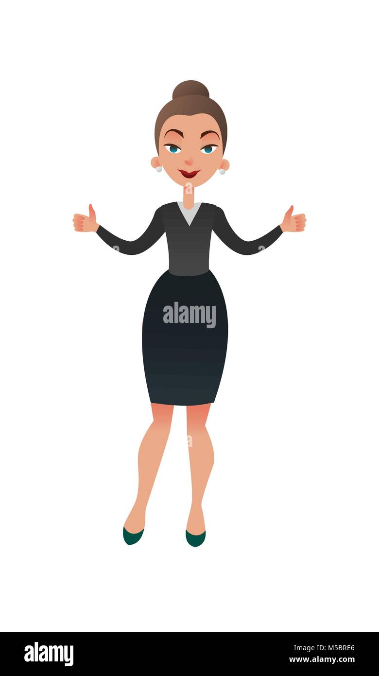 Cartoon lady hi-res stock photography and images - Alamy