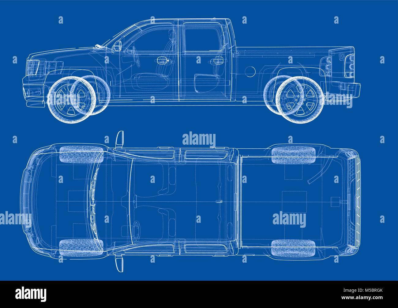 Car SUV drawing outline. Vector rendering Stock Vector Image & Art - Alamy