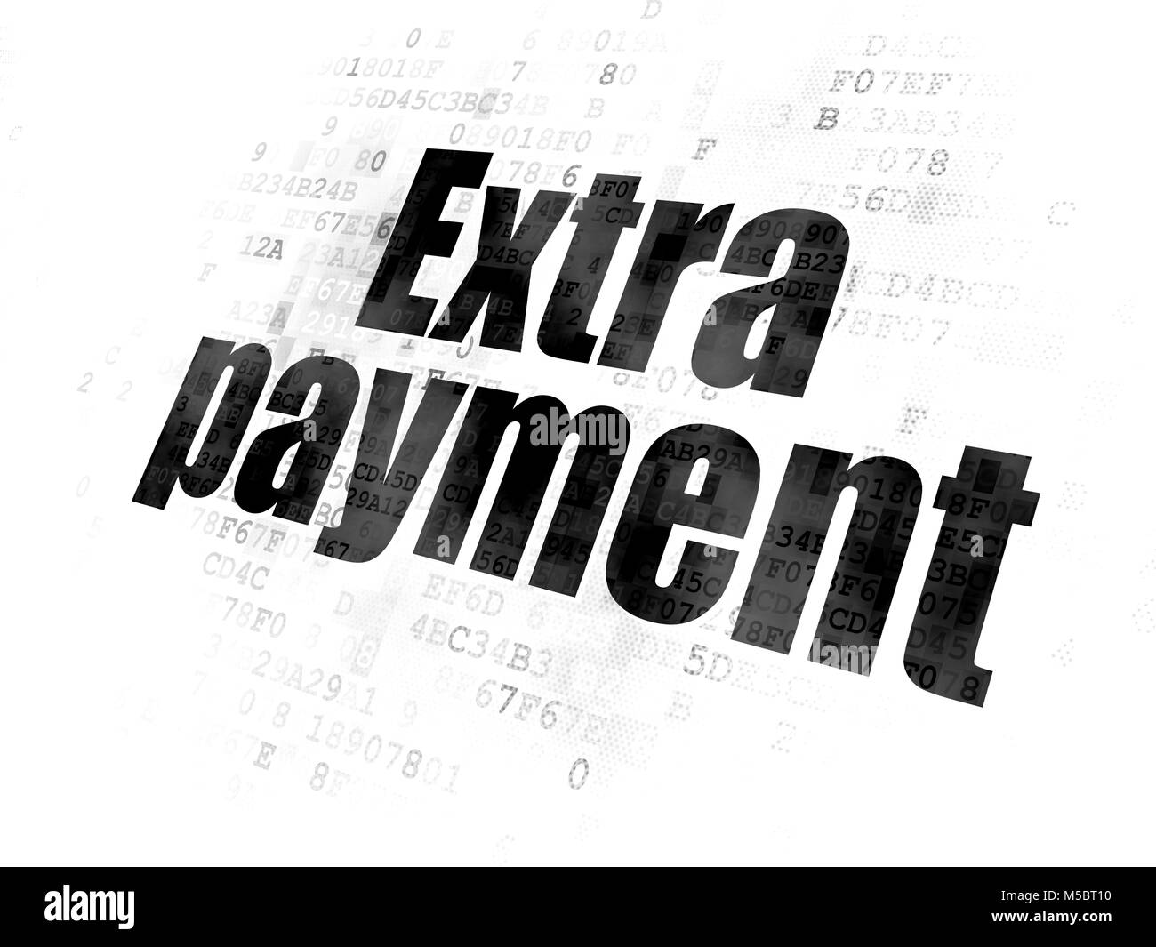Currency concept: Extra Payment on Digital background Stock Photo - Alamy