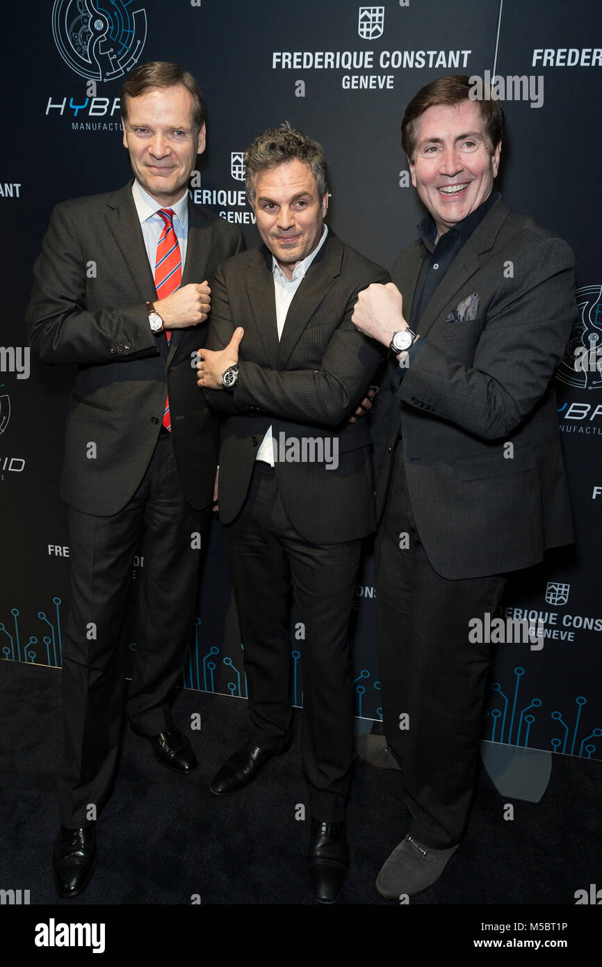 Bill McCuddy, Peter Stas, Mark Ruffalo attend Swiss Watch Brand ...