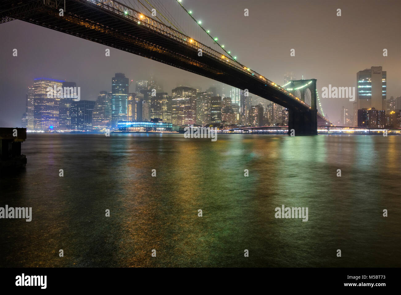 Manhattan skyline bridge from ferry hi-res stock photography and images ...