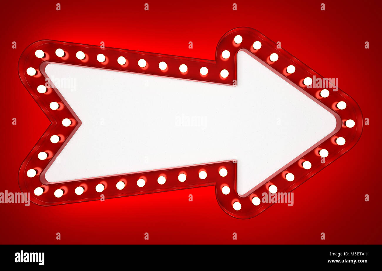 Neon light arrow hi-res stock photography and images - Alamy