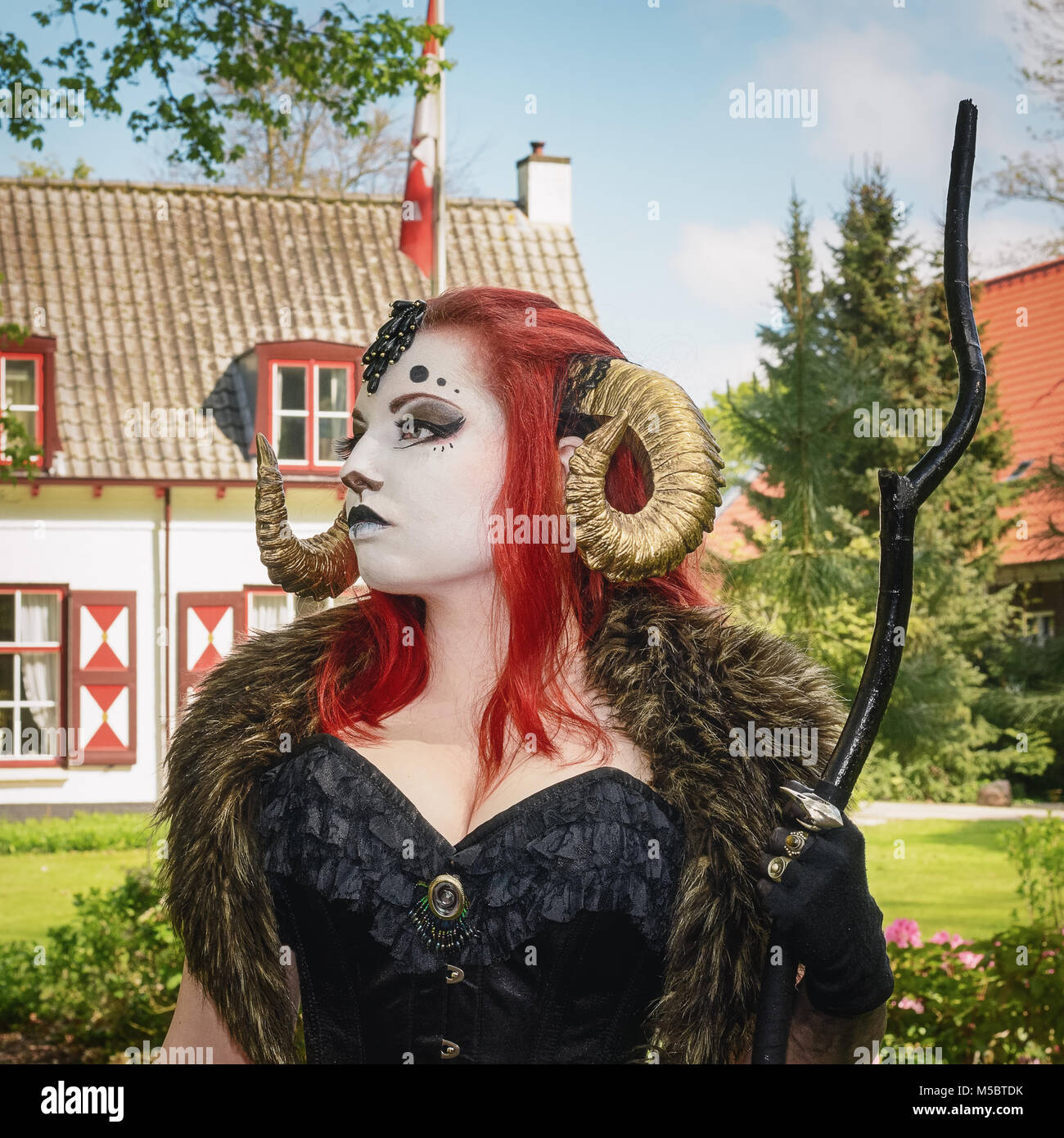 April 19, 2014, Haarzuilens, The Netherlands: Beautiful red haired ...