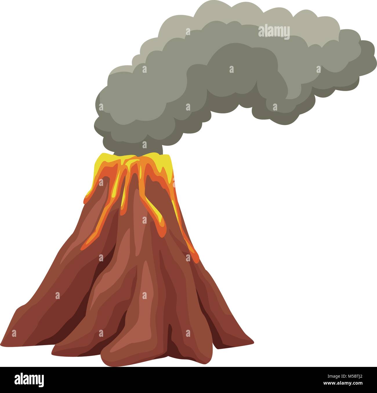 Vulcanic landscape Stock Vector Images - Alamy