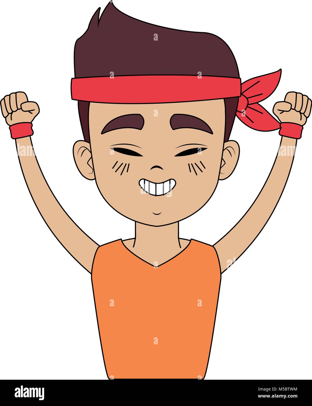 Chinese man with hands up cartoon Stock Vector Image & Art - Alamy