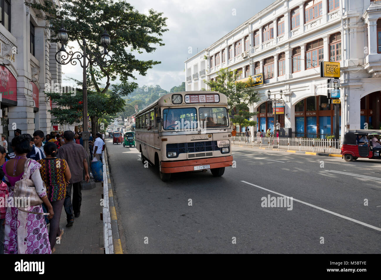 Sri Lanka, Kandy, Asia, traffic, bus Stock Photo - Alamy