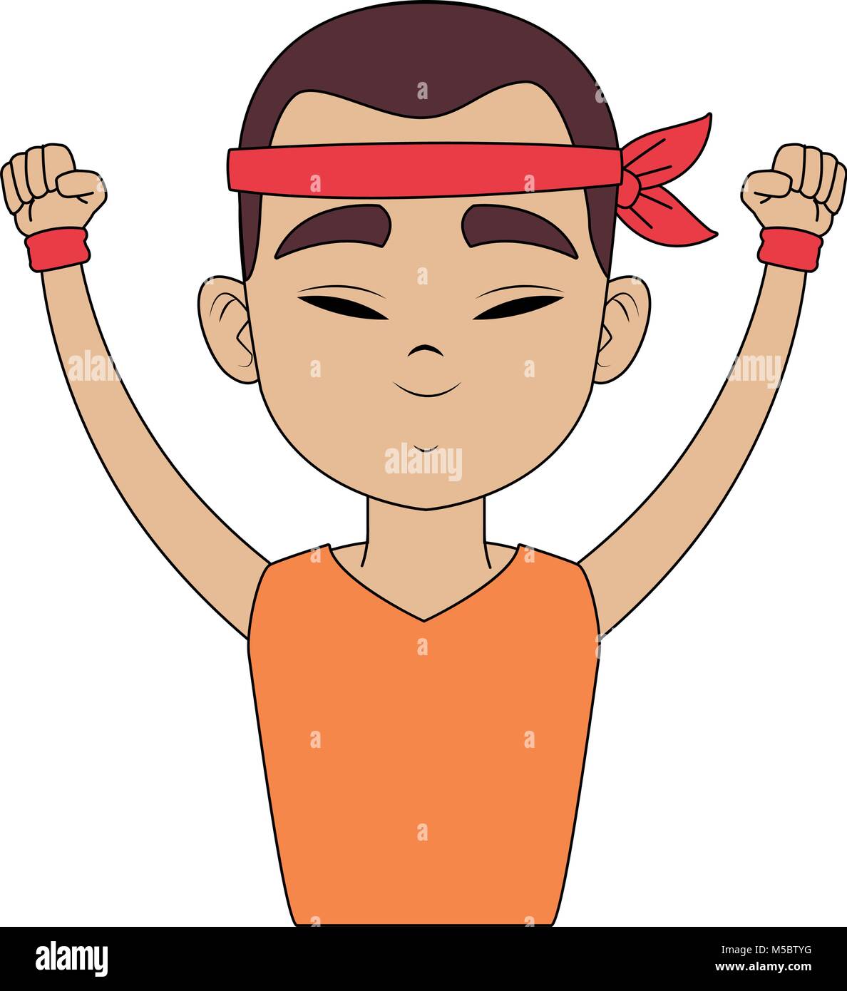 Chinese man with hands up cartoon Stock Vector Image & Art - Alamy