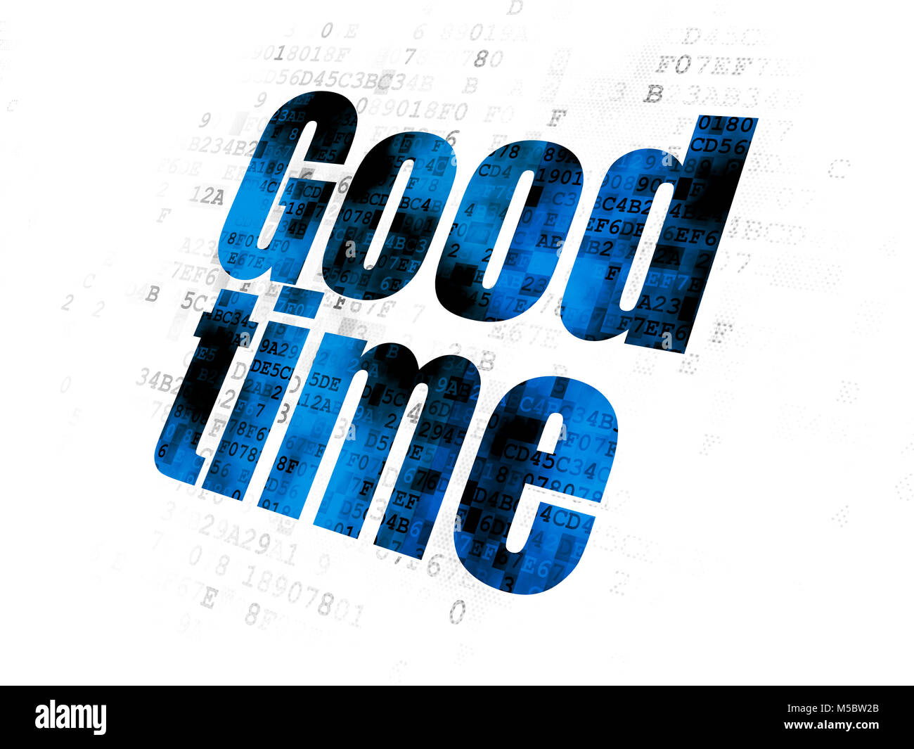 Time concept: Good Time on Digital background Stock Photo - Alamy