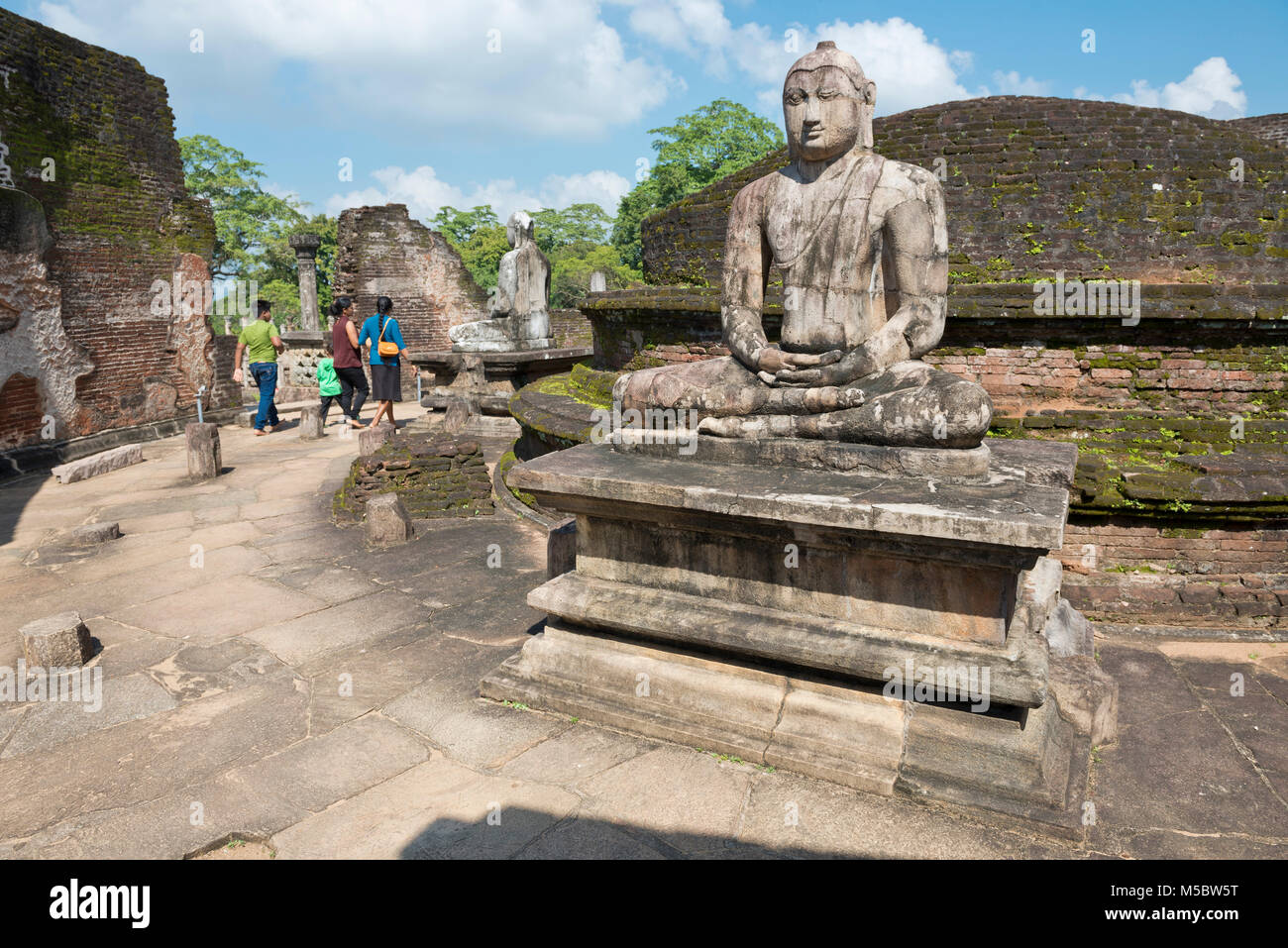 Sri Lanka, Polonnaruwa, asia, Buddha Statue, UNESCO, Vatadage Stock ...