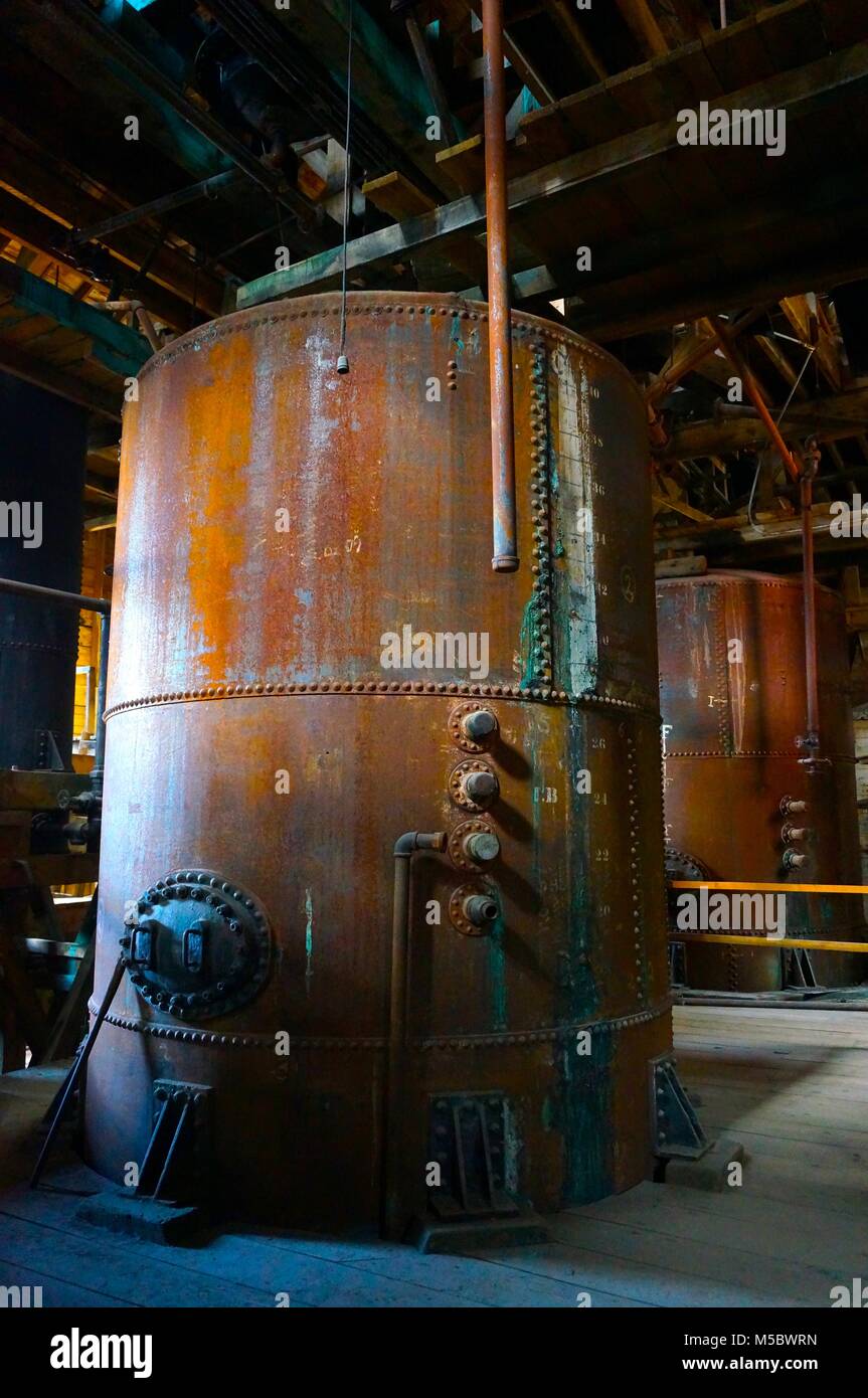 Kennecott Copper Mill. An abandoned mine in Wrangell St Ellias National ...