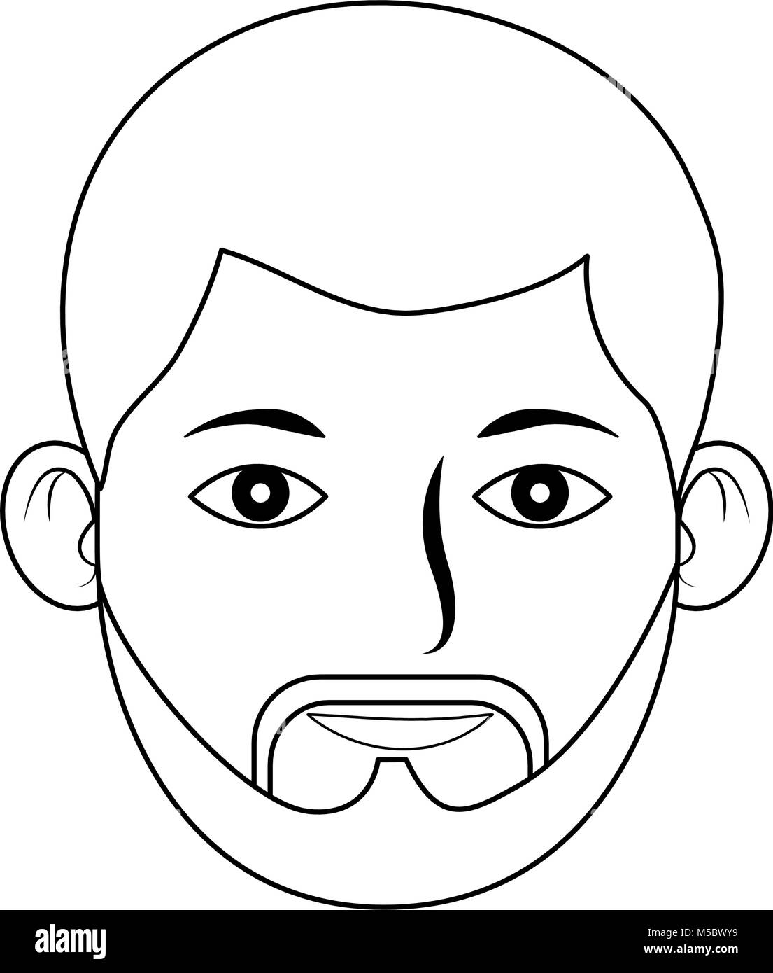 Man smiling face cartoon Stock Vector Image & Art - Alamy