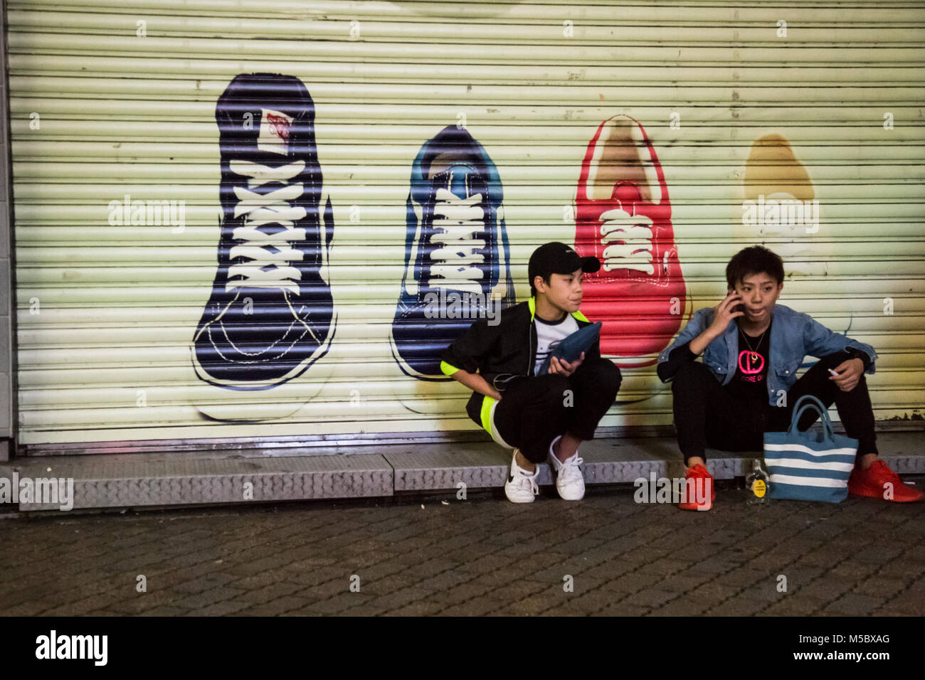 Japanese sidewalk art hi-res stock photography and images - Alamy