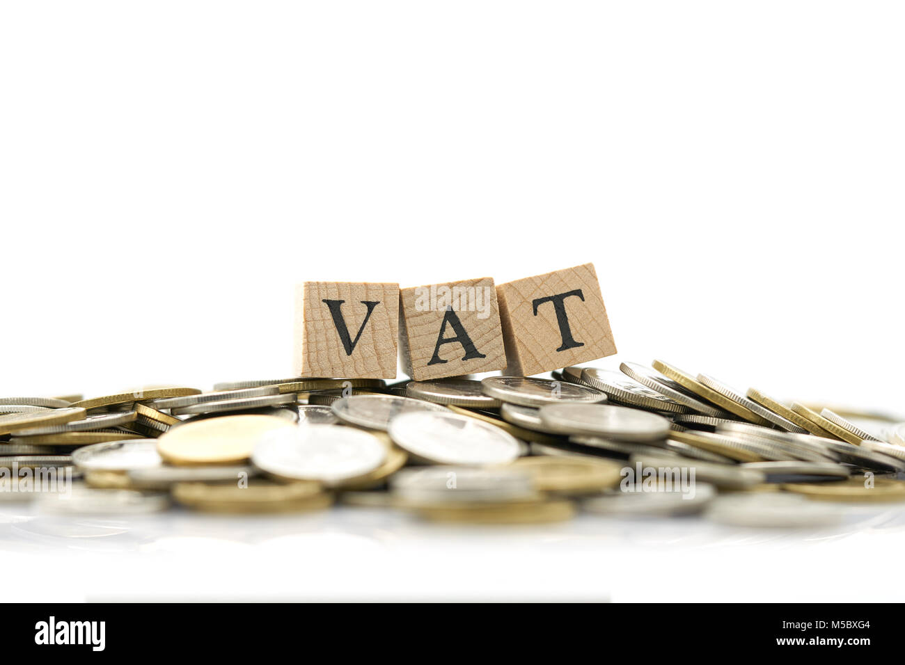 Vat text on business Cut Out Stock Images & Pictures - Alamy