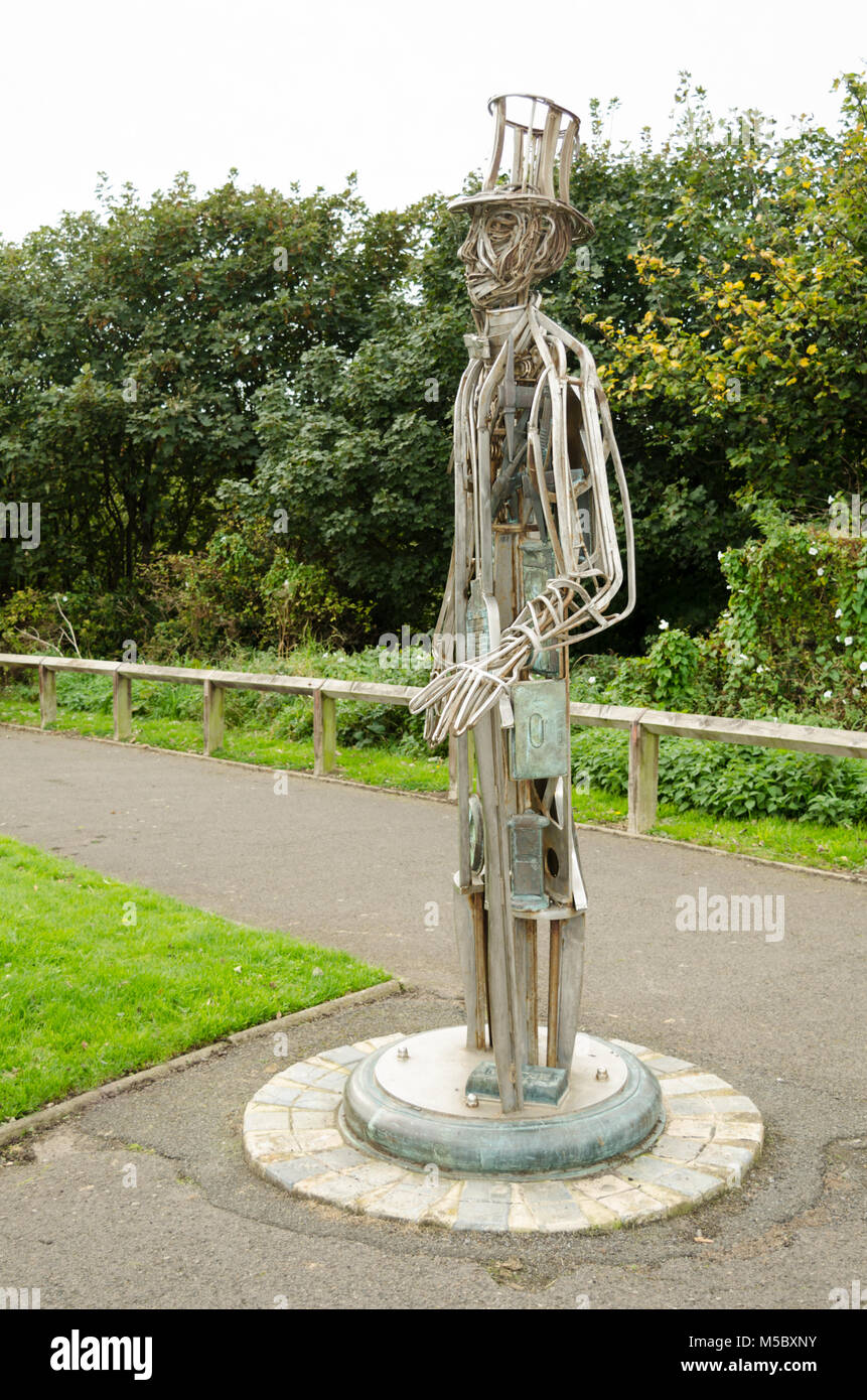 Statue of Henry Pease, who was responsible for the Origination of the ...