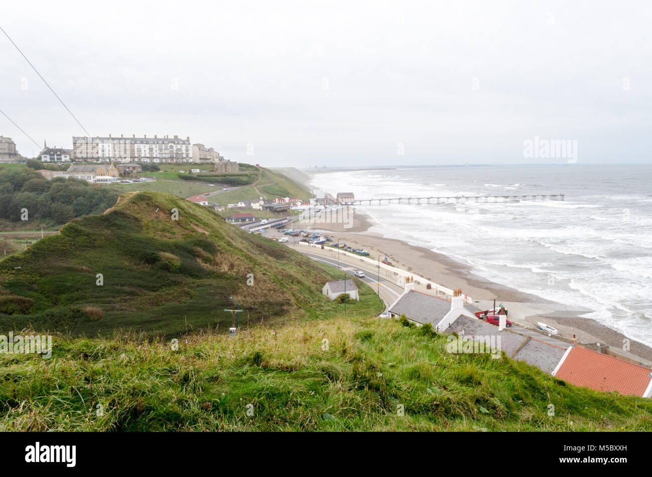Saltburn by the sea hunt cliff hi-res stock photography and images - Alamy