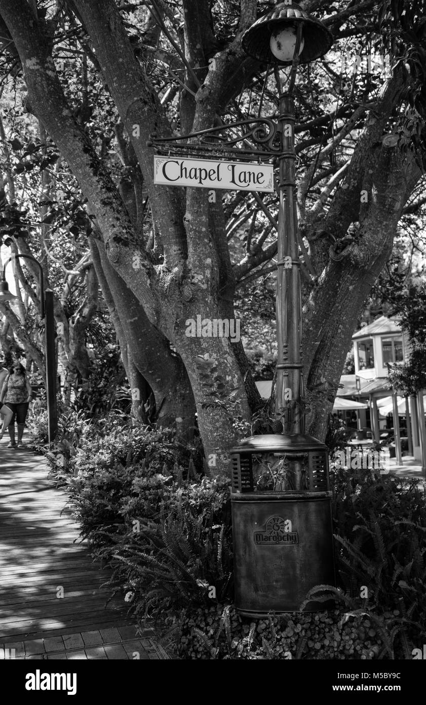Black and White Chapel Lane sign, Monteville Stock Photo - Alamy
