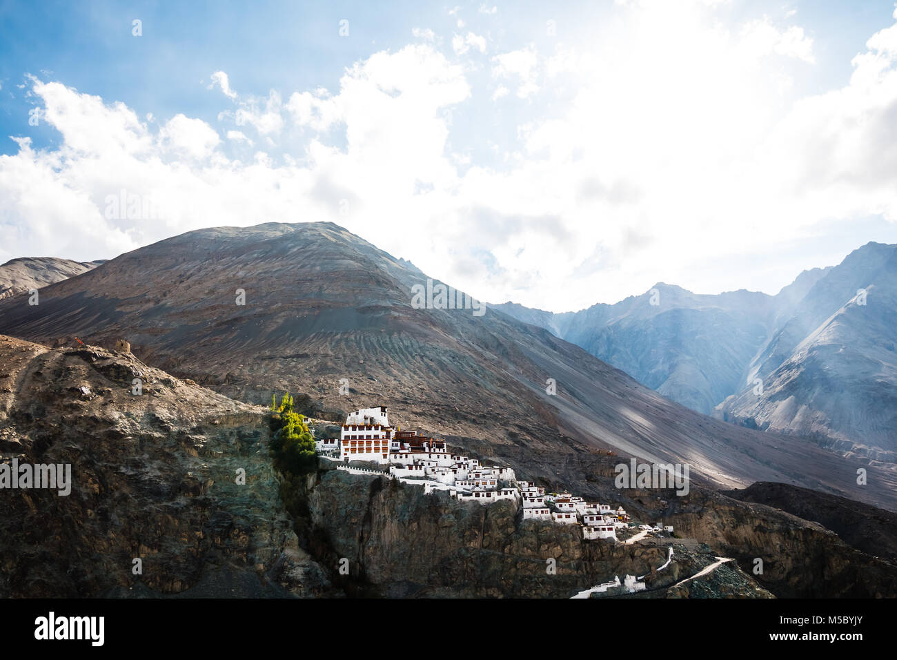 Diskit Monastery, Nubra Valley, Leh Ladakh, Jammu Kashmir, India Stock ...