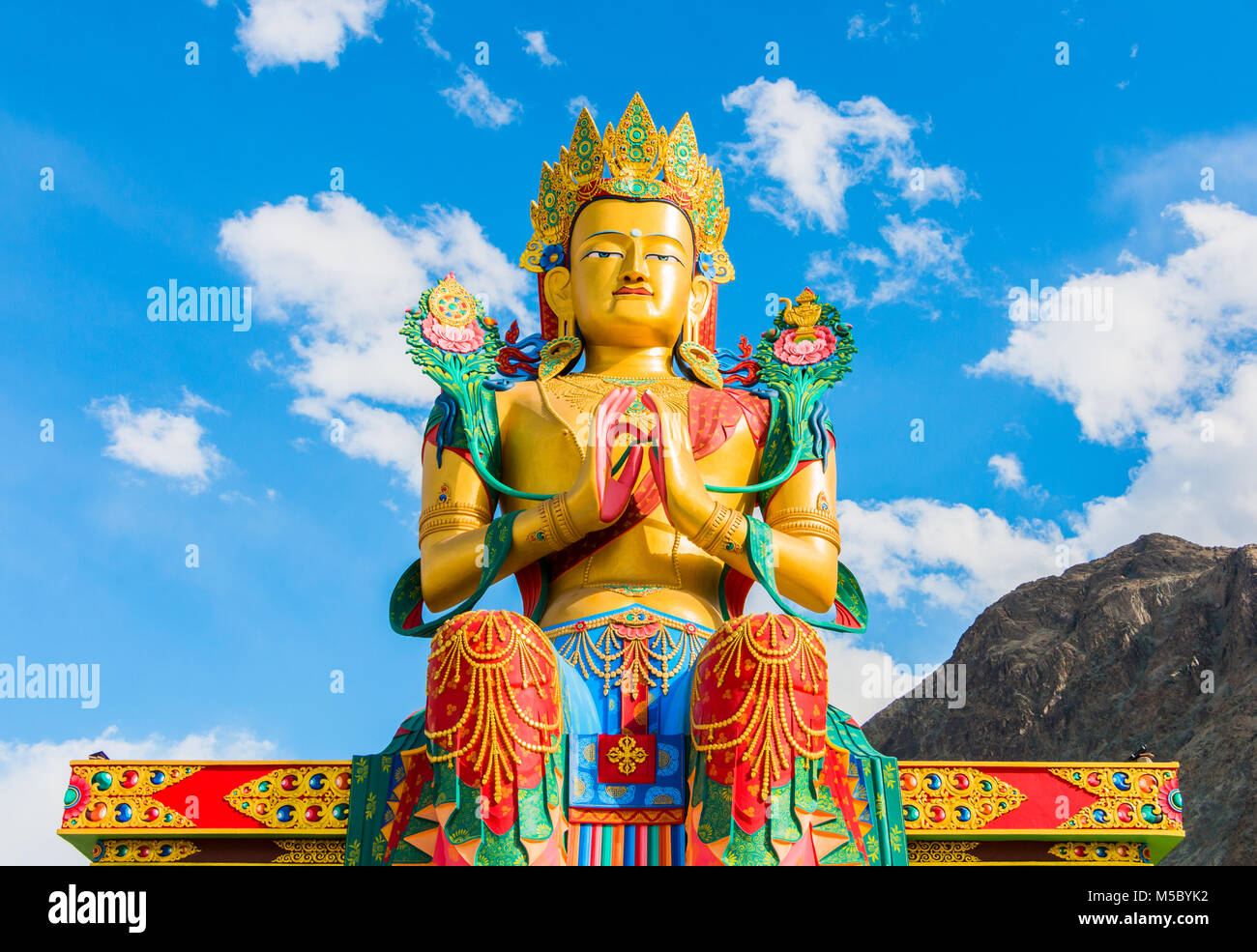 Diskit Monastery Buddha Statue, Nubra Valley, Leh Ladakh, Jammu Kashmir ...