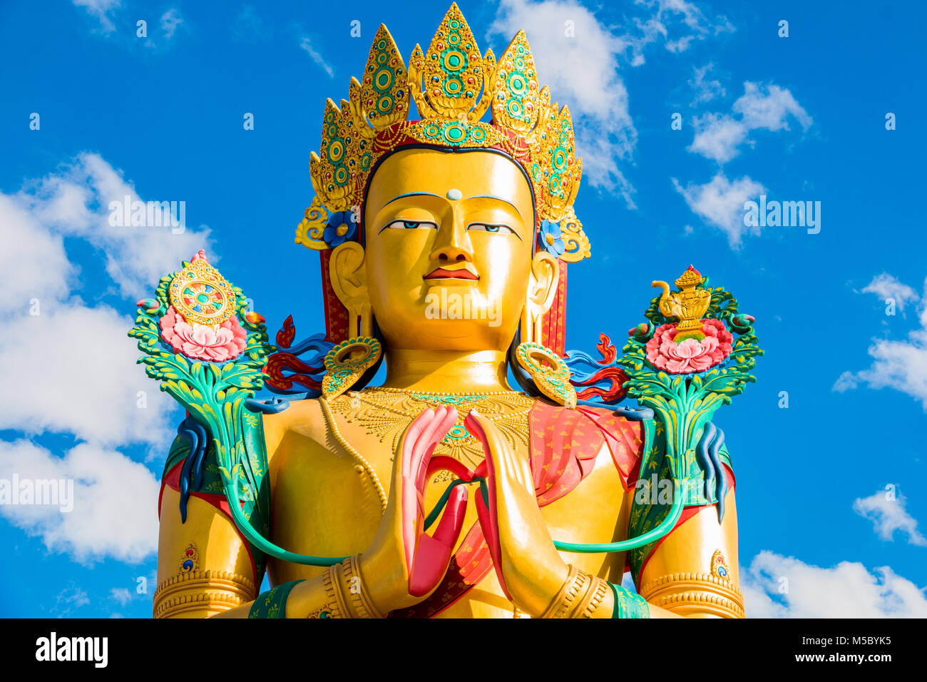 Diskit Monastery Buddha Statue, Nubra Valley, Leh Ladakh, Jammu Kashmir ...