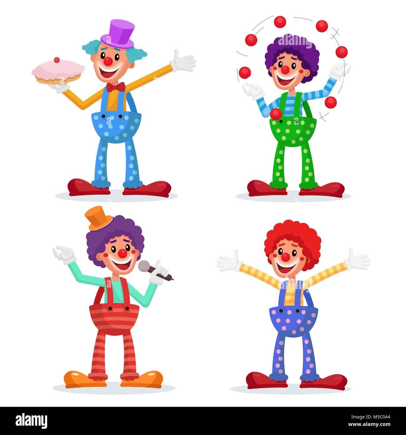 Juggling circus boy Stock Vector Images - Alamy