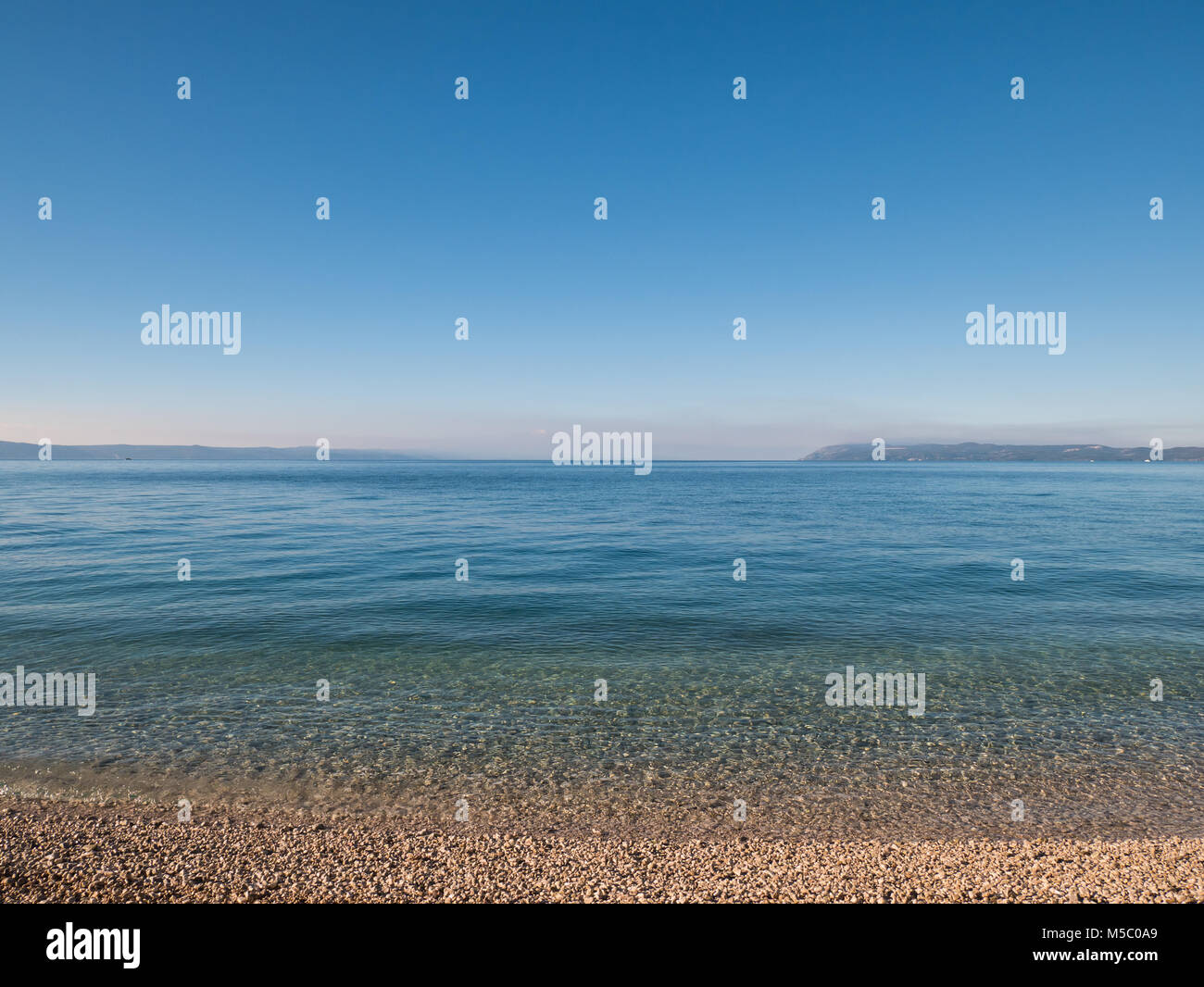 Sunny pebble beach croatia hi-res stock photography and images - Alamy