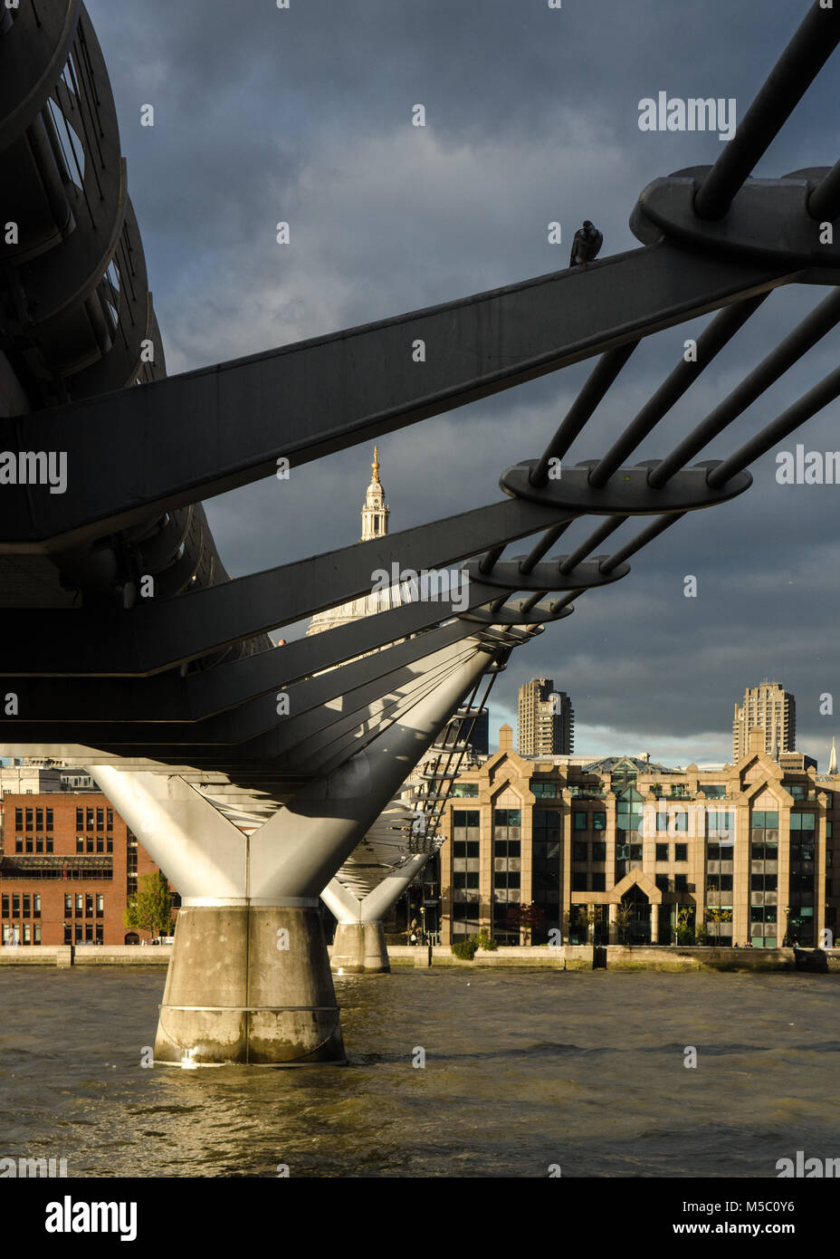 London, England, UK - October 25, 2014: The Millennium Bridge ...