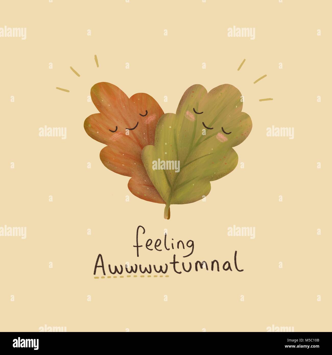 Cute leaves in Autumn 🍁 Stock Photo - Alamy