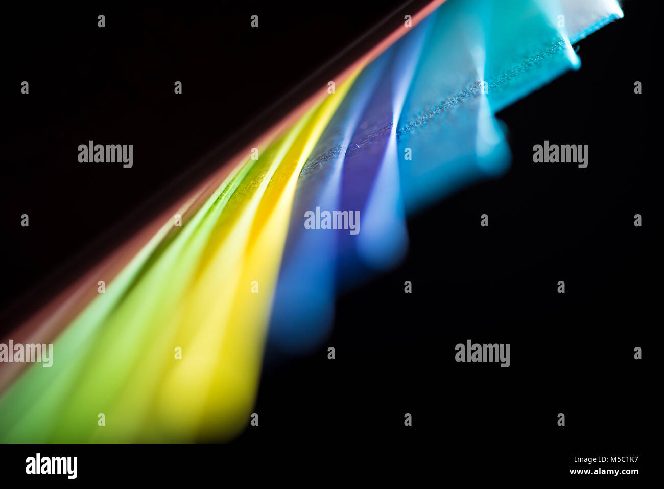 row of colorful papers Stock Photo - Alamy