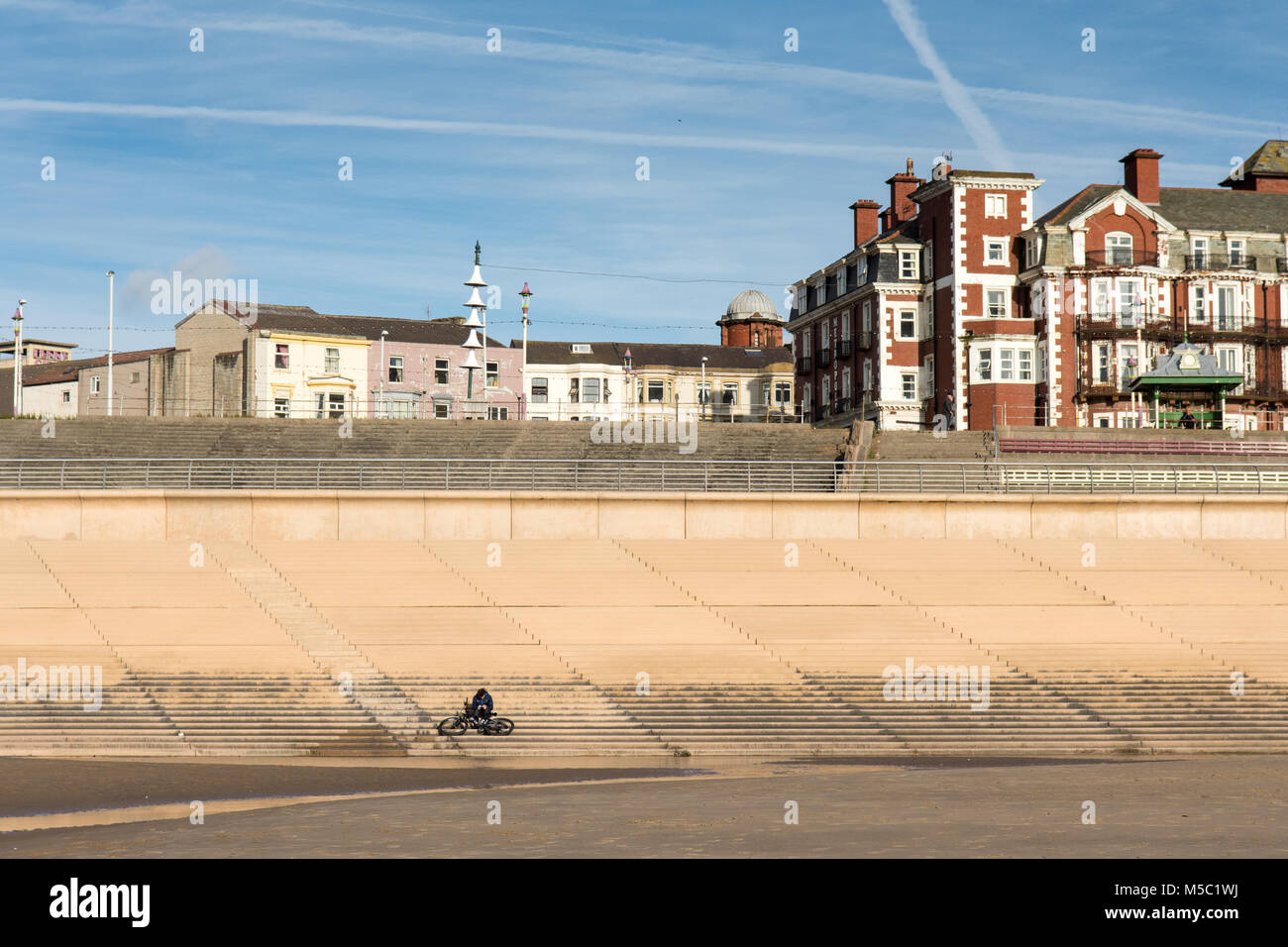 Blackpool beach promenade steps hi-res stock photography and images - Alamy
