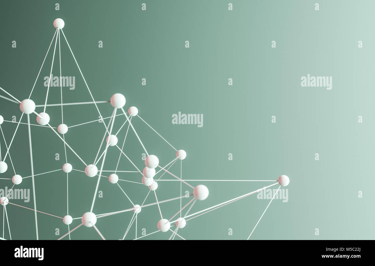 Plexus background with lines and spheres Stock Photo - Alamy