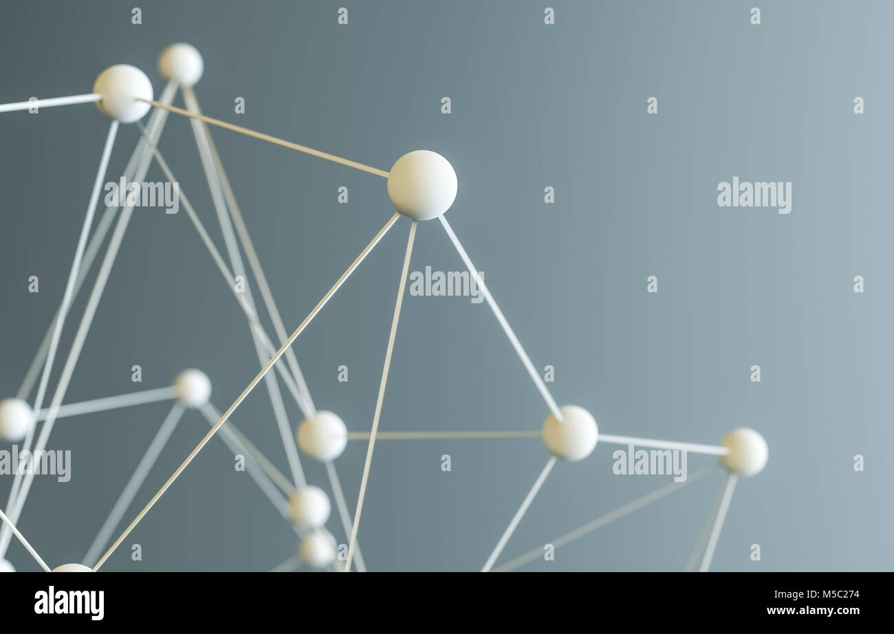Plexus background with lines and spheres Stock Photo - Alamy