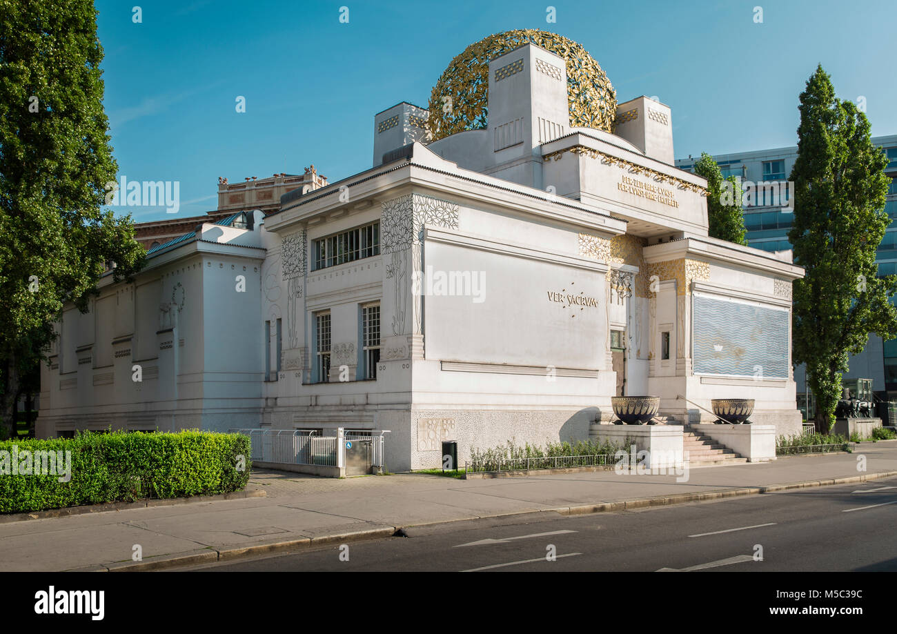 Vienna Secession museum facade, Austria Stock Photo - Alamy