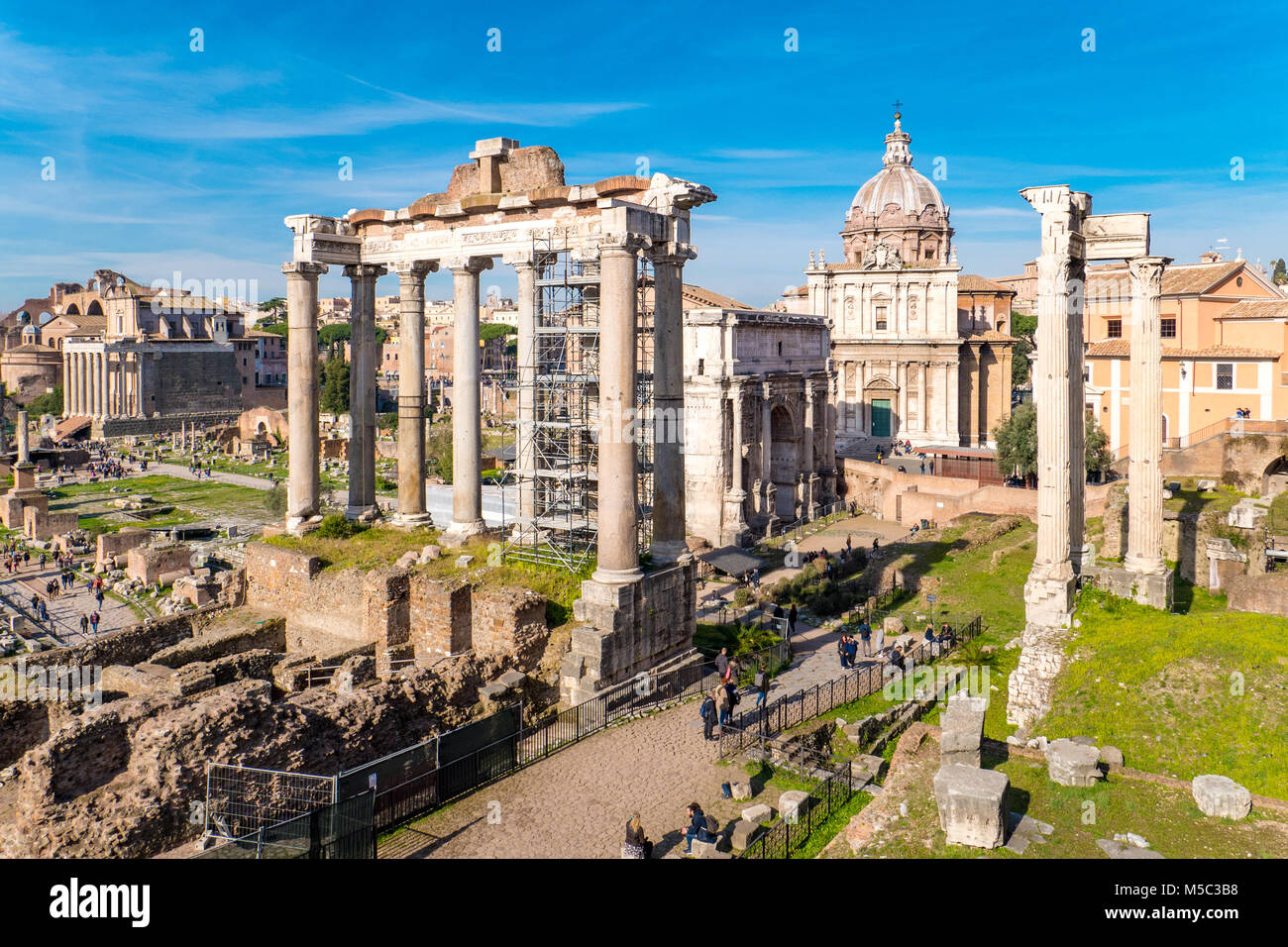 Roman forum aerial hi-res stock photography and images - Alamy