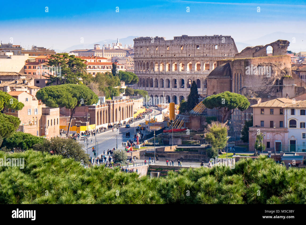 Aerial view famous ancient roman hi-res stock photography and images ...