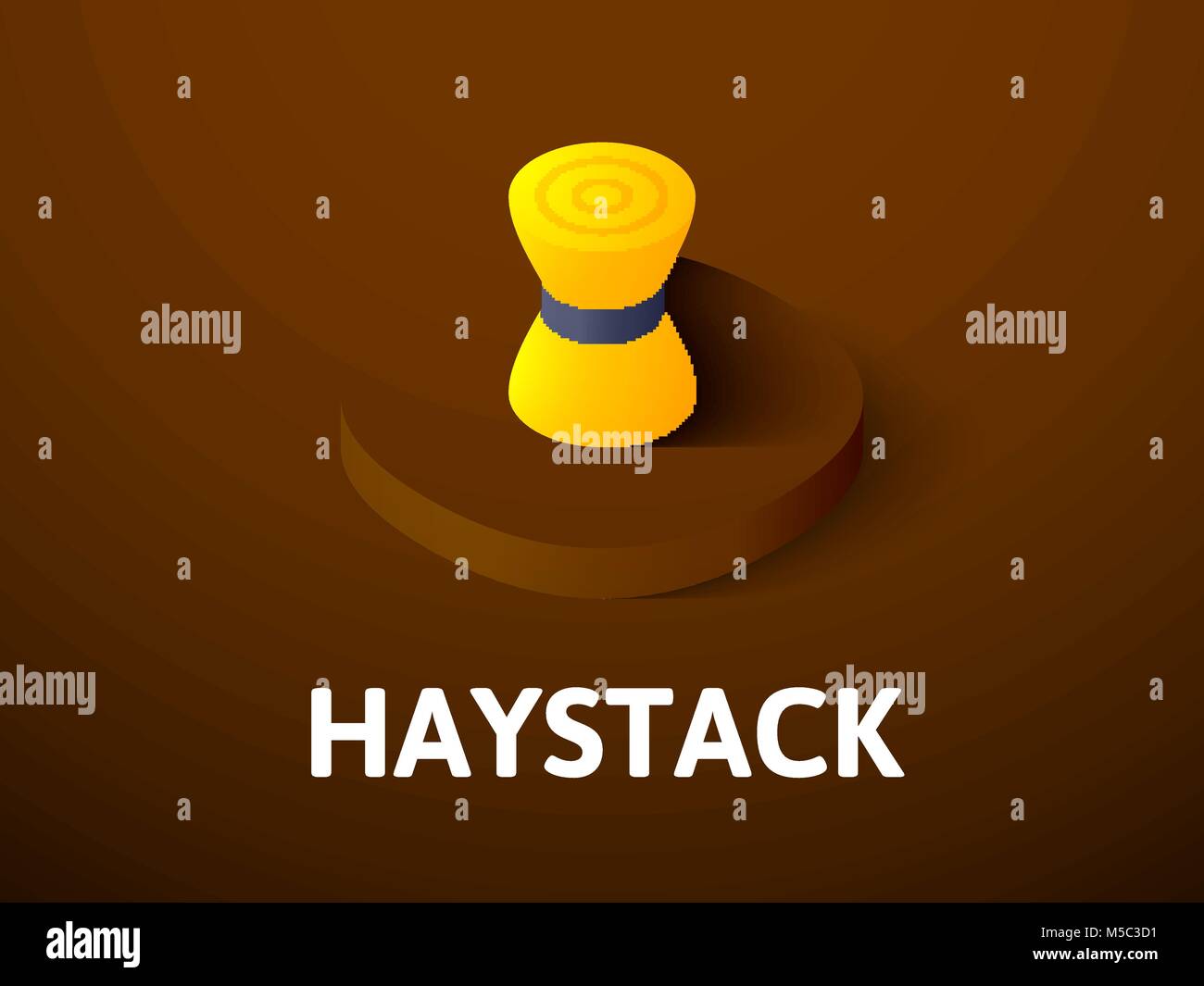 Hay stack 3d Stock Vector Images - Alamy