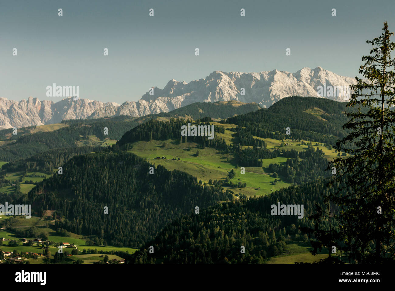 Panorama of Alps mountains in Europe Stock Photo - Alamy